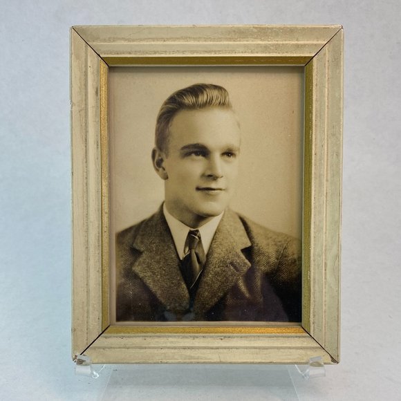 Art | Vintage Framed Portrait Photograph Of Man 193s | Poshmark